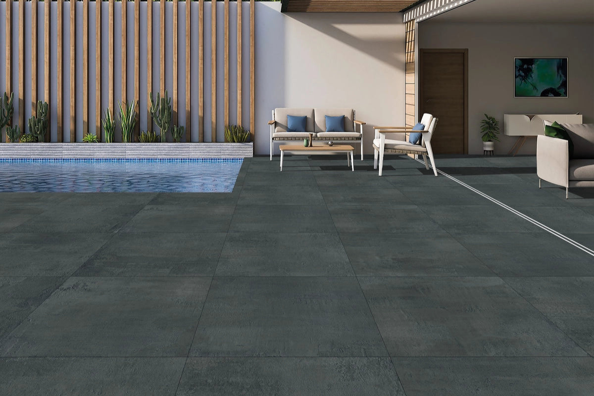 Cemstone Anthracite 60x90 cm Outdoor Porcelain Floor Tiles– Surfaces Tiles